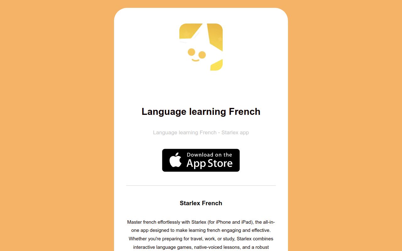 Language learning French